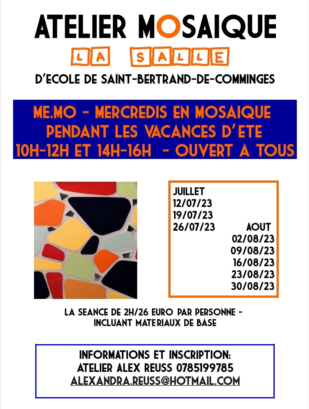 L’actualité d’Alexandra Reuss, mosaïste contemporaine1 - Petite ...